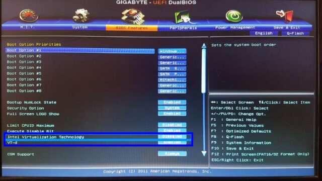 VT-x is disabled al iniciar Virtual Box o VMware en Windows 10 - Blog ...